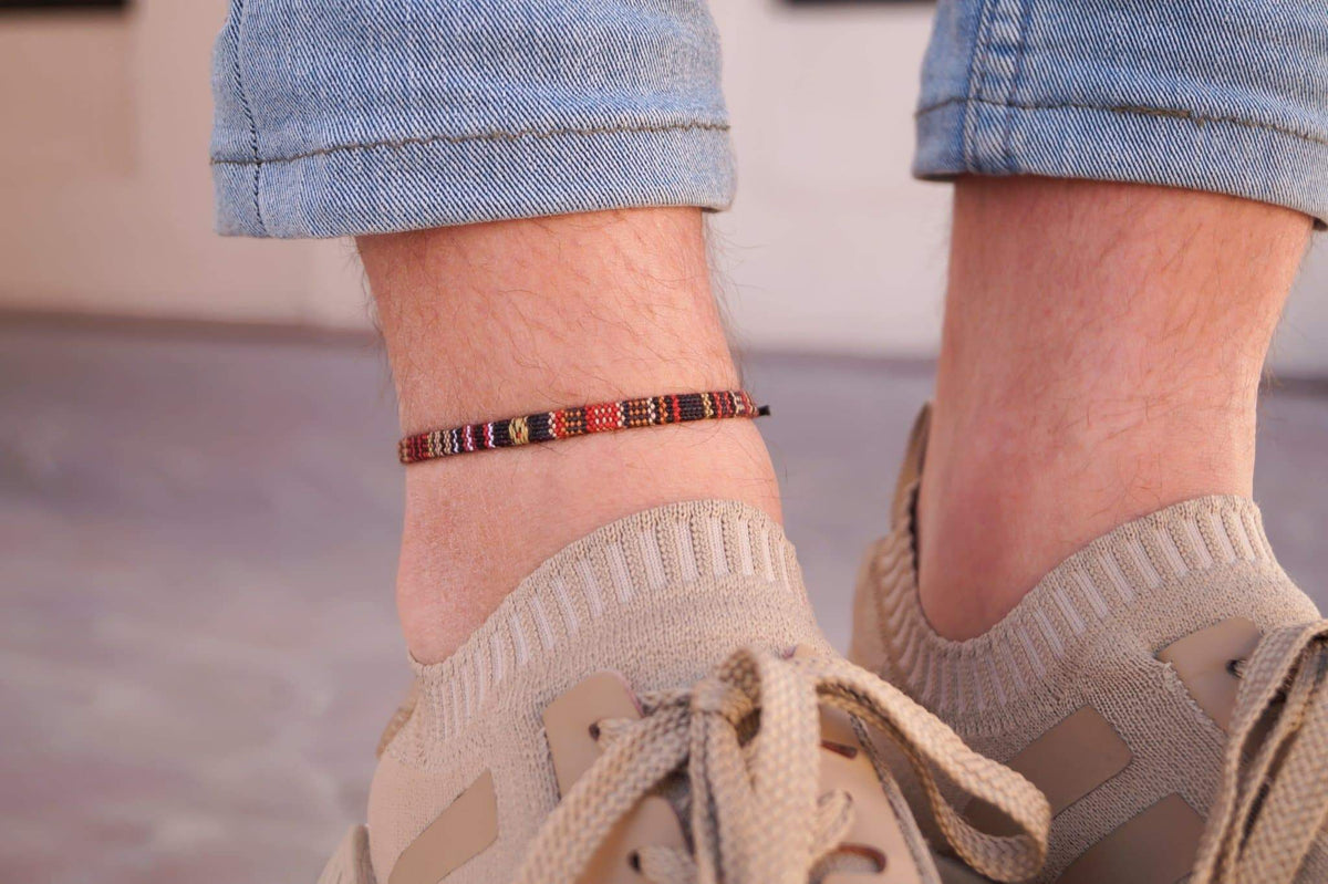 Bali Boho Flat Anklet - Vulcano – Made by Nami EU